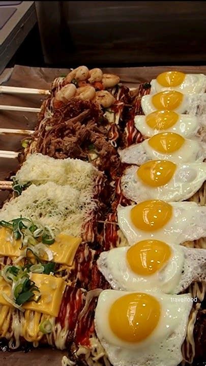 일본식 계란 치즈 철판 핫도그 Japanese Style Egg Cheese Roll Pancake Shorts