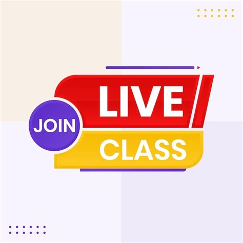 premium vector join live class webinar button emblem label