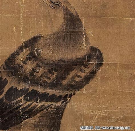 林良国画作品 鹰雀图 高清下载 名画油画网