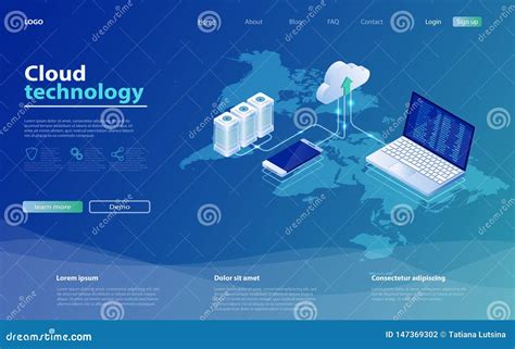 Armazenamento Da Nuvem Dos Conceitos Tecnologia Inform Tica Em Linha