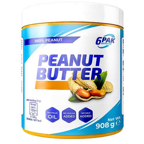 Original Заменитель Питания 6PAK Nutrition Peanut Butter Pak, 908 Грамм ...