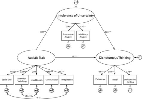 Structural Equation Model Sem For The Best Fitting Model In The Pilot