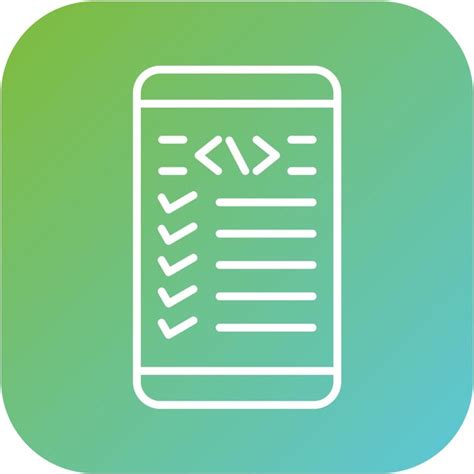 Premium Vector Vector Design Mobile Coding Icon Style