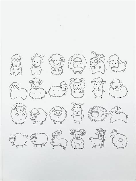 小羊的简笔画大全 简笔画图片大全
