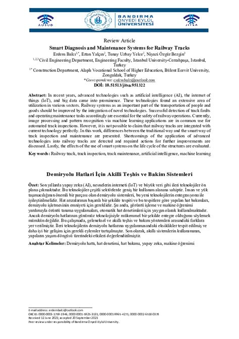 Pdf Smart Diagnosis And Maintenance Systems For Railway Tracks