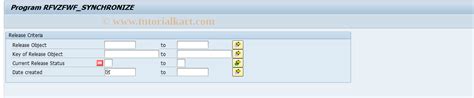 fnwf rep sap tcode release workflow synchronization
