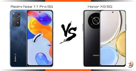 Banding Redmi Note 11 Pro 5G dan Honor X9 5G - Spesifikasi dan harga di ...