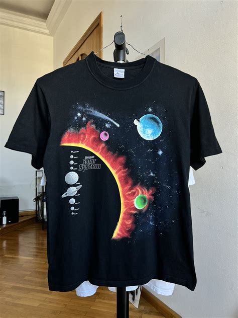Vintage Crazy Vintage 90s Solar System Aop Rare Space Single Tee Grailed