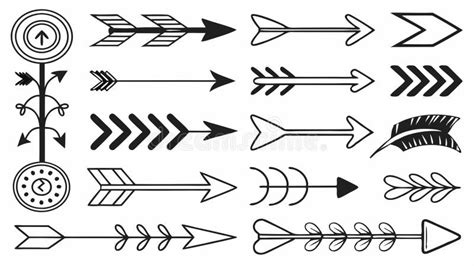 Arrow Icons Set Directional Symbols For Navigation And Ui Design