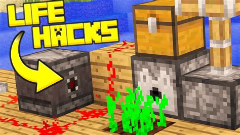 20 Simple Minecraft Life Hacks Youtube