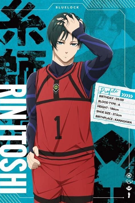 Itoshi Rin Anime Character Names Blue Anime Postcard Book