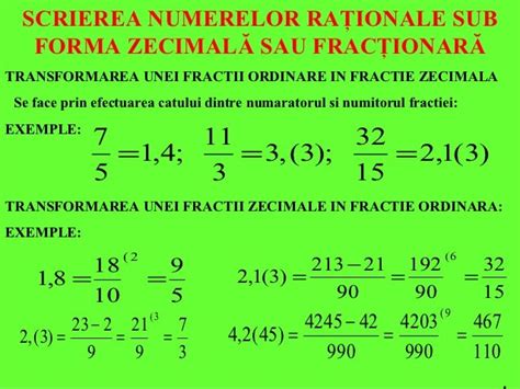Exemple De Numere Rationale