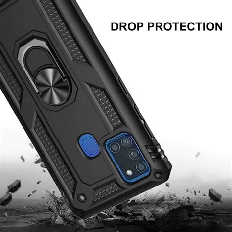 Sdtek Case For Samsung Galaxy A S Phone Cover With Magnetic Ring Holder Stand Black