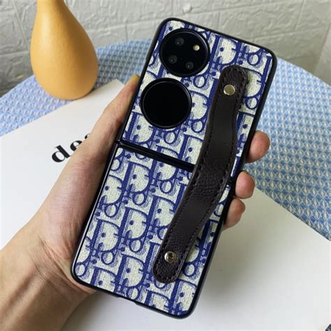 适用于华为pocket S手机壳新款折叠屏皮质保护套潮牌手提腕带支架欧美时尚小众高级感创意p50pocket少女个性虎窝淘