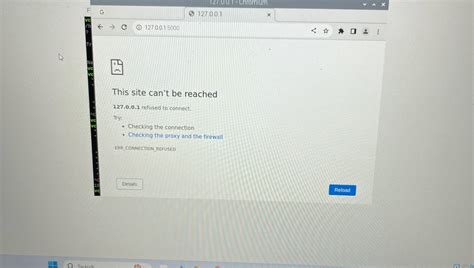 Stuck On This Site Cant Be Reached When Entering 1270015000 Rflask
