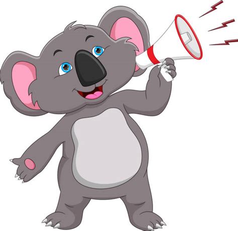 Grey Koala Standing Illustrations Royalty Free Vector Graphics And Clip