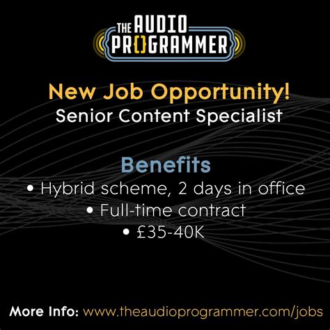 are you an experienced content specialist seeking a new challenge