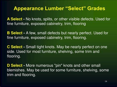 Ppt Lumber Grades Powerpoint Presentation Free Download Id425068