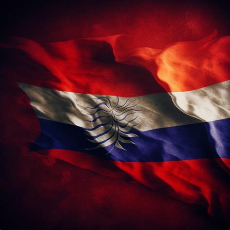 Premium Ai Image Flag Of Laos High Quality 4k Ultra Hd
