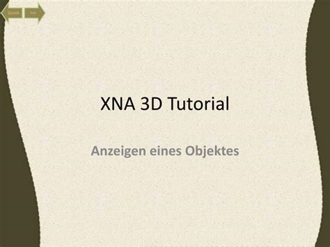 ppt xna 3d tutorial powerpoint presentation free download id 2095866