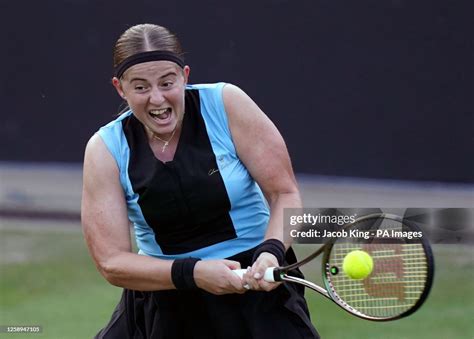 Jelena Ostapenko In Action Against Venus Williams On Day Four Of The
