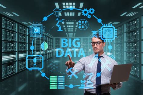 The Big Data Computing Concept Of Modern It Technology Stock Image Image Of Database