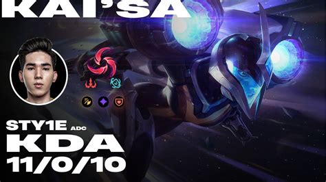 THÁCH ĐẤU VIỆT NAM FULL GAME Sty1e Kai sa vs Ashe Adc KDA 11 0 10