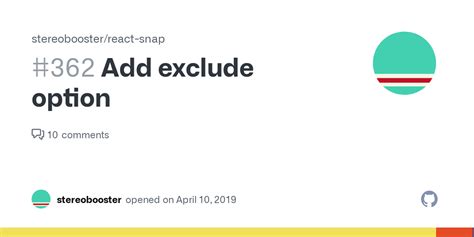 Add Exclude Option Issue Stereobooster React Snap Github