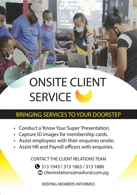 Nasfund On Linkedin Nasfund Readyfortomorrow Onsiteclientservice