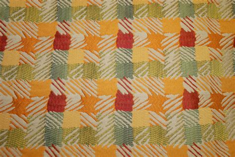 Patch Work MultiColored Upholstery Fabric Square Etsy