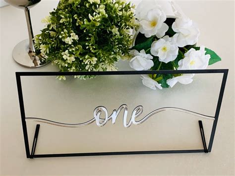 wedding table numbers script table number holders reception etsy