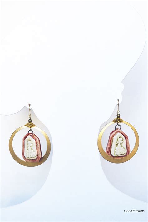 Gold Hoop Earrings Spanish Earrings Flamenco By Cocoflowershop