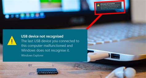 Solutions To Fix USB Device Malfunctioned Not Recognized Error