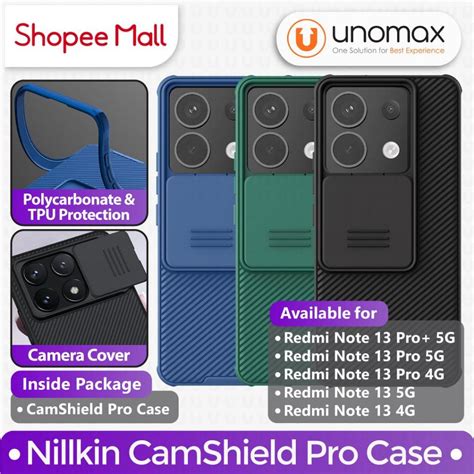 Jual Case Xiaomi Redmi Note 13 Pro Plus 5G 4G Nillkin CamShield Pro Camera Cover Slide