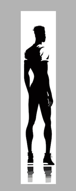 Silhouette Dun Homme Noir Silhouettes Dafro Américains Silhouettes