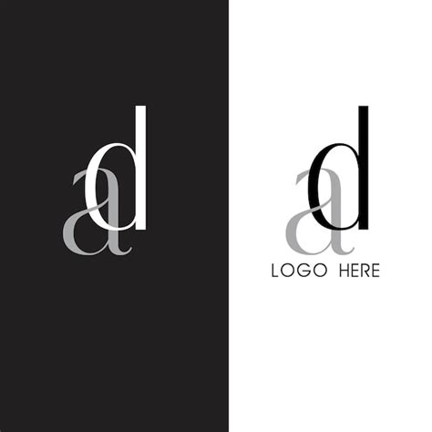 Premium Vector Ad Initial Letter Logo Design