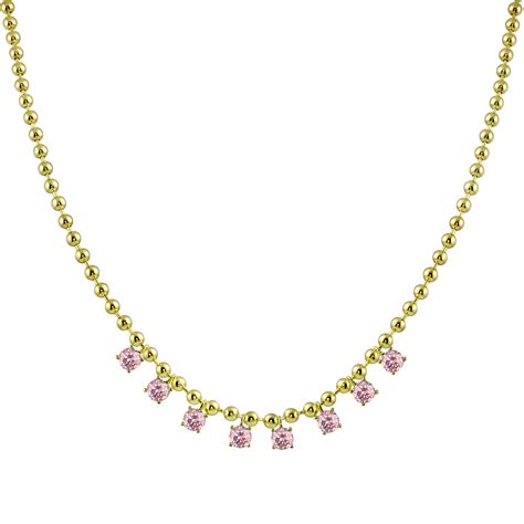 Toilet Pink Fringe Necklace Jtg Jewelry