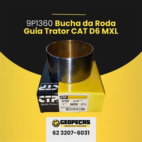 bucha da roda guia trator cat d6 mxl geopeças