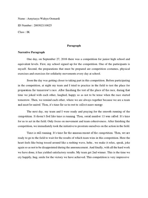 Last Assignment Paragraph Writing Pdf Educational Technology