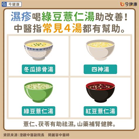 濕疹喝綠豆薏仁湯助改善！中醫指4種常見湯品都有幫助。｜四季線上4gtv