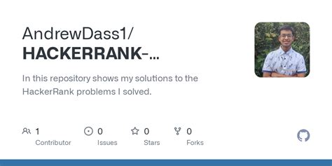 Github Andrewdass1hackerrank Problem Solutions In This Repository