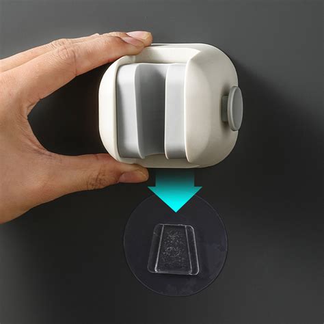 Badu Bg Силиконов държач за душ слушалка Издръжлив за многократна употреба Подвижен душ Ръчен