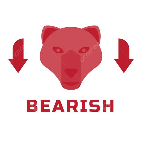 Red Bearish Vector Bearish Market Down Bearish Reversal Patterns PNG