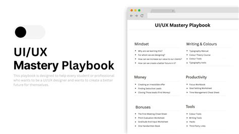 Ui Ux Playbook