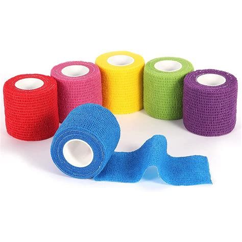 자체 접착 탄성 붕대 무릎 지지 패드용 응급 처치 의료 거즈 랩 테이프 손가락 발목 손바닥 어깨 5 개 비상 키트 Aliexpress