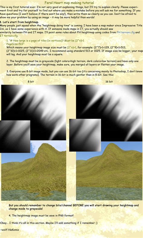 Feral Heart Map Making Tutorial 1 Heightmap By Wolf Nakomis On Deviantart
