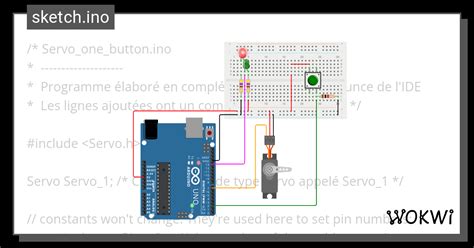 servo one button 2 wokwi esp32 stm32 arduino simulator