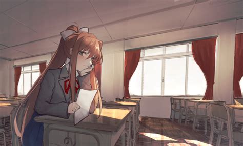 Doki Doki Literature Club Hd Monika Doki Doki Literature Club Hd