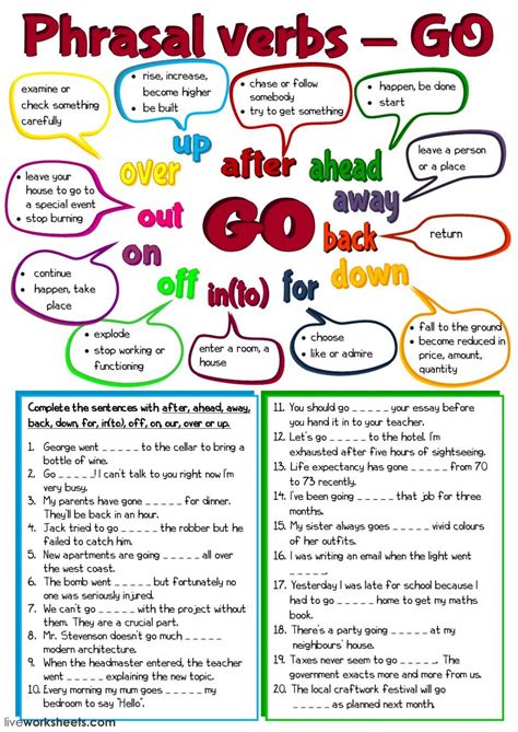 Phrasal Verbs With Up And Down Exercises Pdf