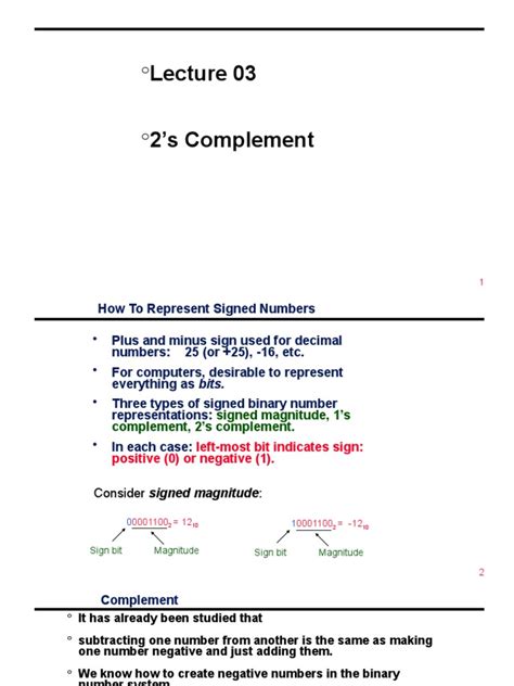 Understanding How 2s Complement Representation Enables Easy Binary